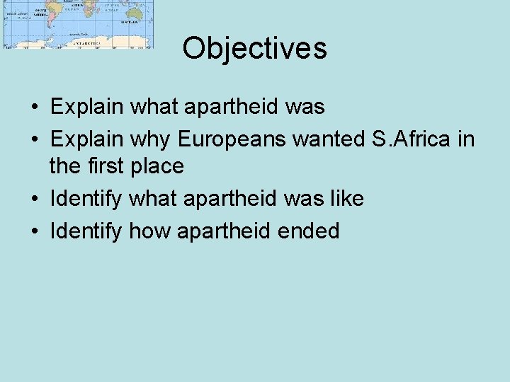 The History of Apartheid in S Africa Apartheid