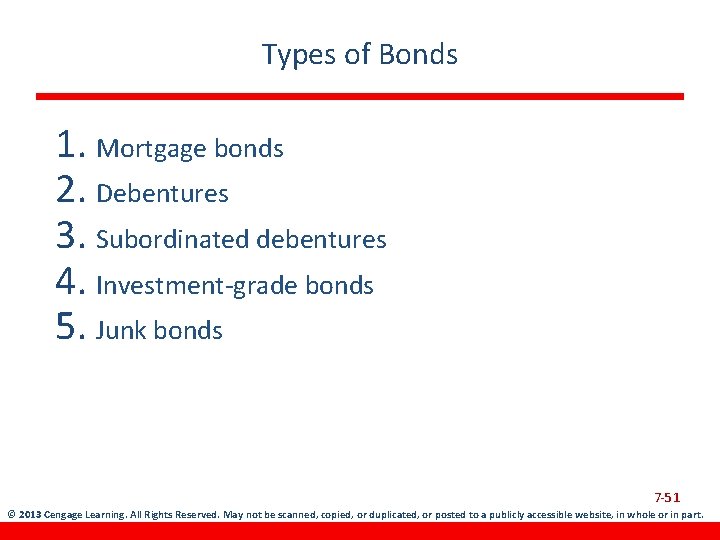 Chapter 7 Bonds and Their Valuation Key Features