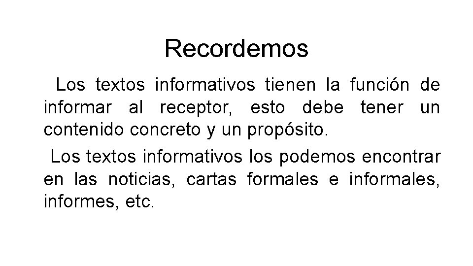 I Unidad Curso 5 to Bsico Asignatura Lenguaje