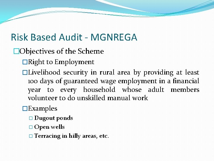 Internal Controls and Risk evaluation MGNREGA by Vijay