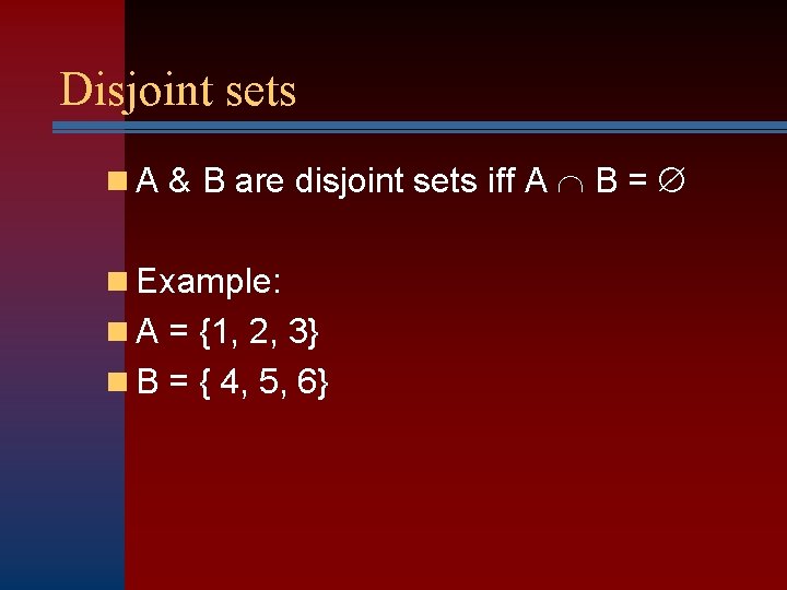 Ch 2 Basic Structures Section 1 Sets Principles