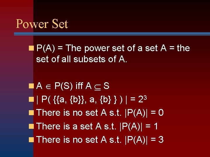 Ch 2 Basic Structures Section 1 Sets Principles