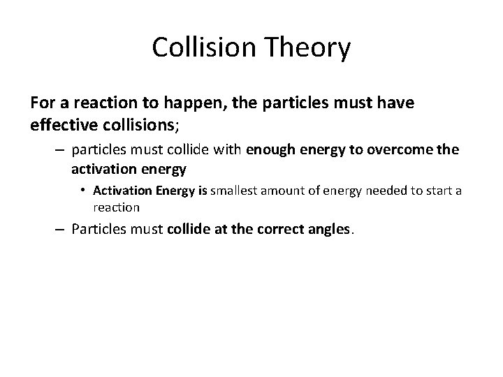 Aim How to graphically represent the energy change