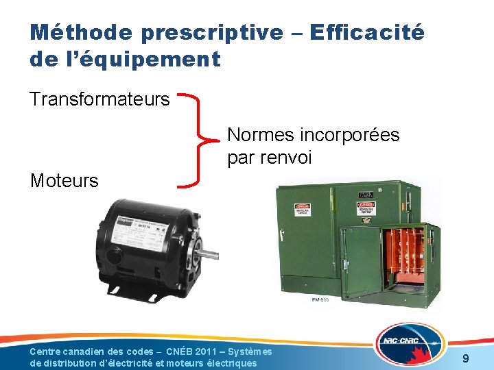 Centre canadien des codes du CNRC Code national