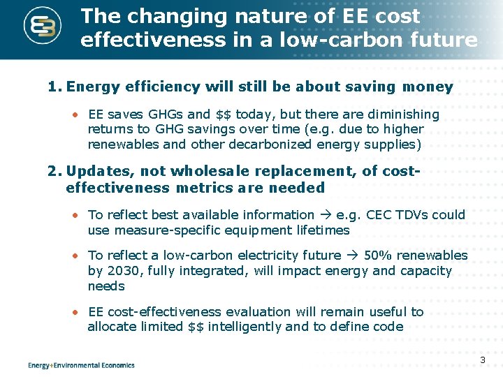 Energy efficiency costeffectiveness CEC IEPR Workshop on 2030