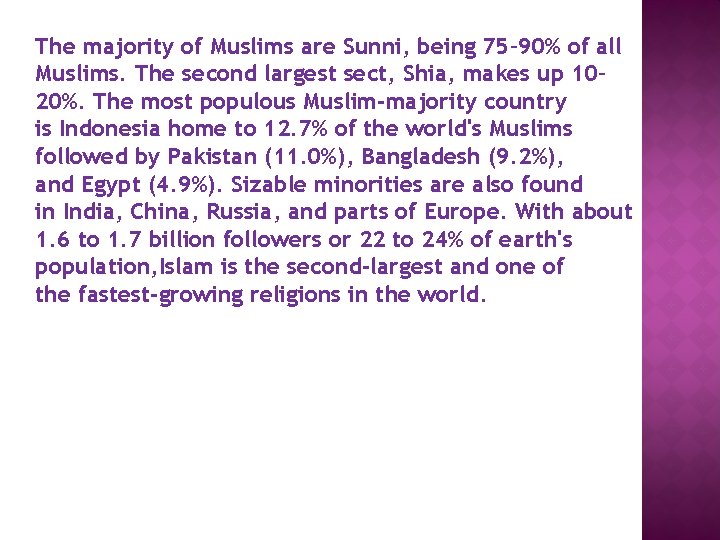 Islam is a monotheistic and Abrahamic religion articulated