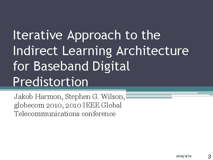 lmemoryhammersteinpaper l Iterative Approach to the Indirect Learning