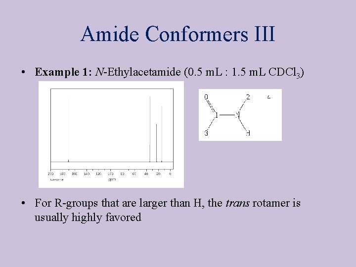 Lecture 8 b Spectroscopy of Amides Infrared Spectroscopy
