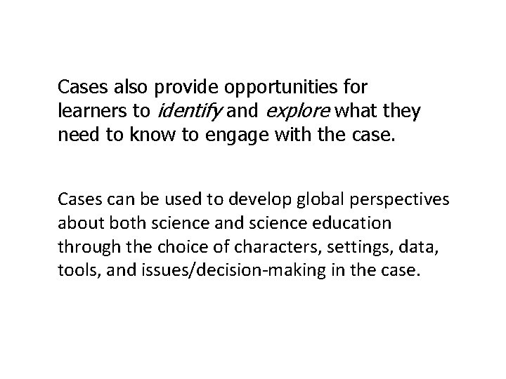 Exploring Global Connections with Cases Ethel Stanley Bio