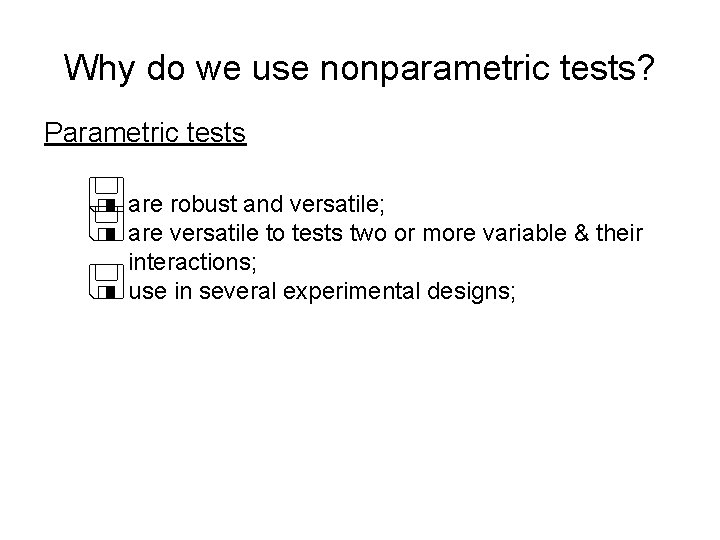 Nonparametric Statistics Exact test Sign Test 2 test