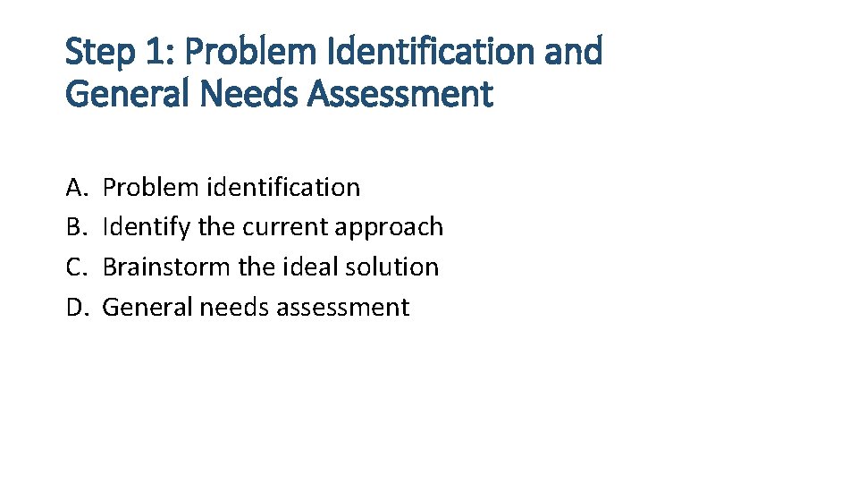 The ABCs of CDE Curriculum Development and Evaluation