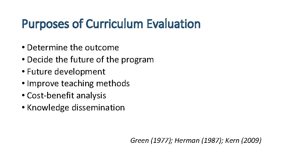The ABCs of CDE Curriculum Development and Evaluation