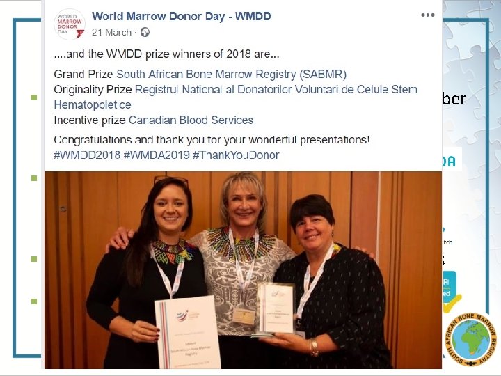 The South African Bone Marrow Registry Successes and
