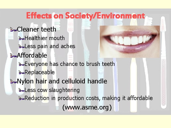 Ellen Coates Preview Evolution of the toothbrush Timeline