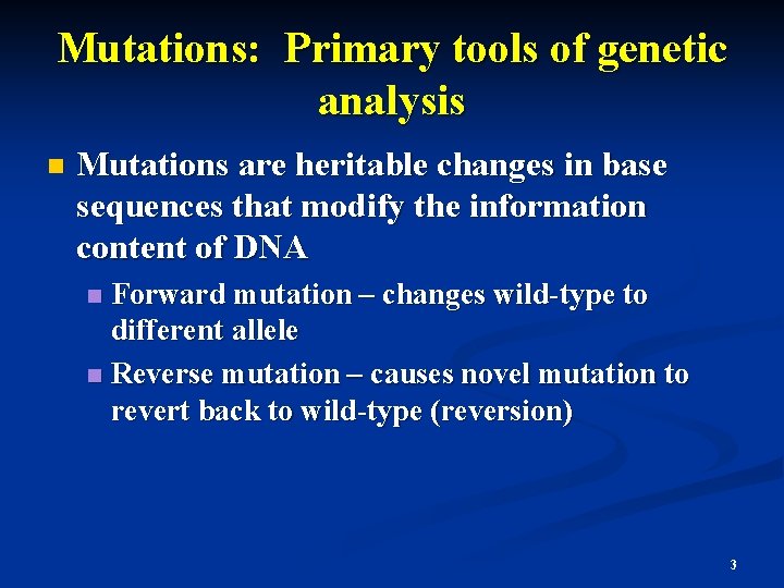 Anatomy and Function of a Gene Dissection through