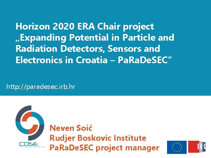 Horizon 2020 ERA Chair project Expanding Potential in