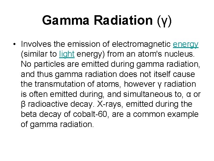 Nuclear Chemistry A subfield of chemistry dealing with