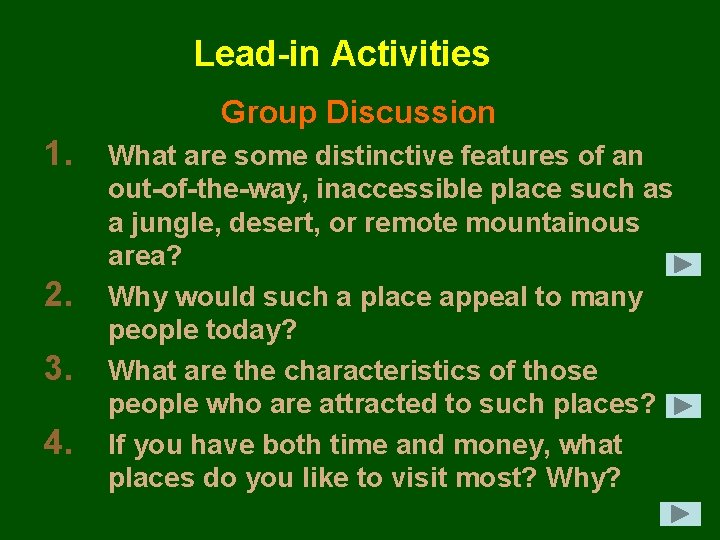 Unit Eight Teaching Objectives Understand the main idea