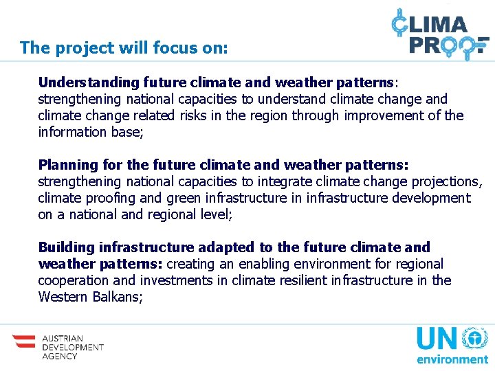 Enhancing Environmental Performance and Climate Proofing of Infrastructure