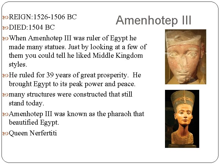 Famous Pharaohs Djoser Menes Khafra Amenhotep IV Hatshepsut