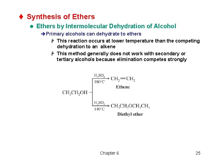 Chapter 6 Alcohols and Ethers Nomenclature of Alcohols
