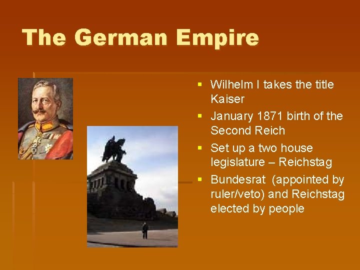 German Unification Quote Germany does not look to