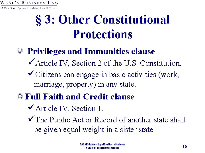 Chapter 4 Constitutional Authority to Regulate Business History