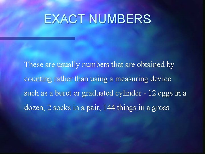 MEASUREMENTS Kenneth E Schnobrich WHAT DO WE HAVE