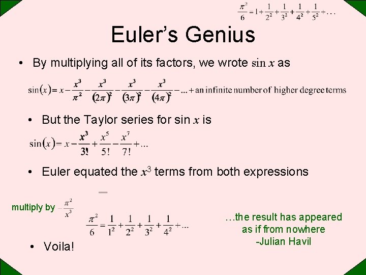 old Swiss banknote honoring Euler The Basel Problem