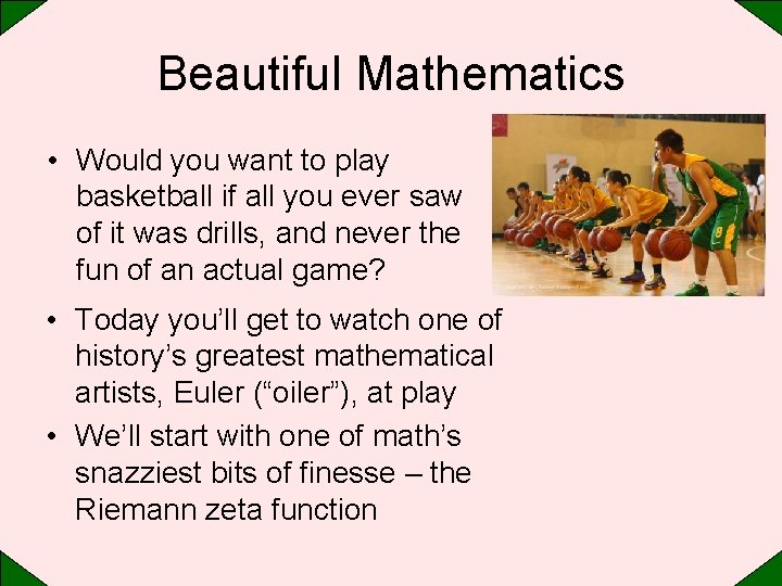 old Swiss banknote honoring Euler The Basel Problem