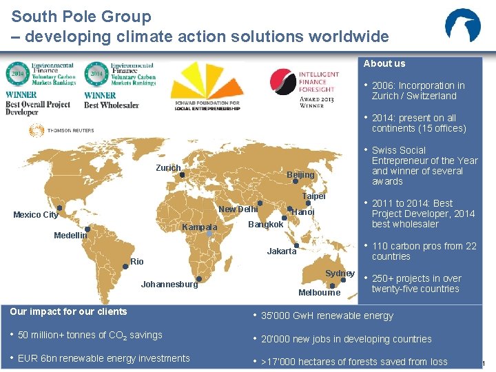 South Pole Group developing climate action solutions worldwide