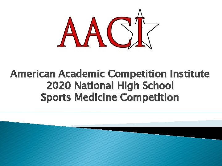 American Academic Competition Institute 2020 National High School