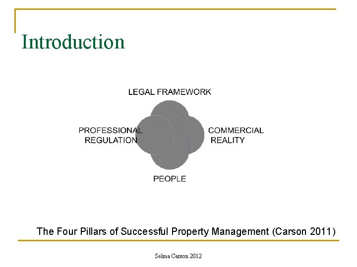 Towards a Framework for Sustainable Landlord Tenant Relationships