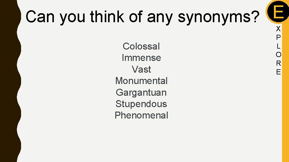 Monday 30 th November Vocabulary lesson prodigious S