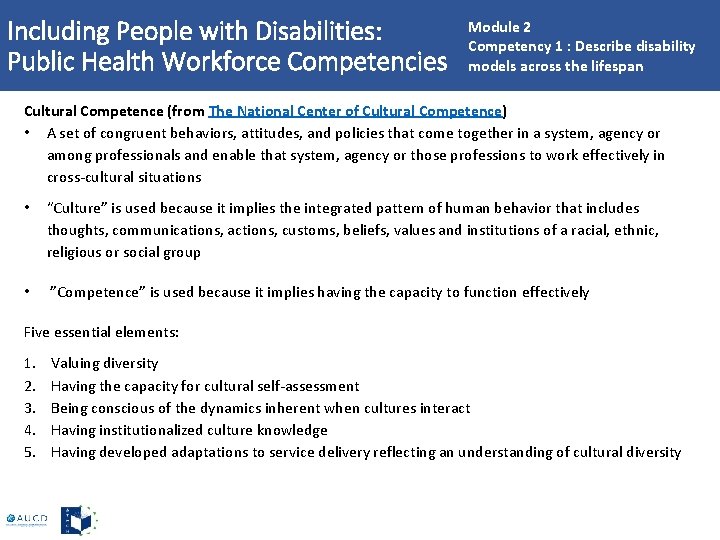 Including People with Disabilities Public Health Workforce Competencies