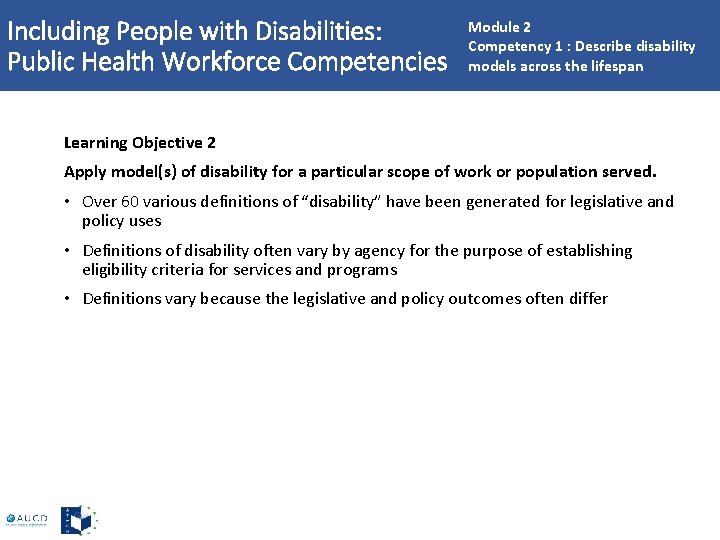 Including People with Disabilities Public Health Workforce Competencies