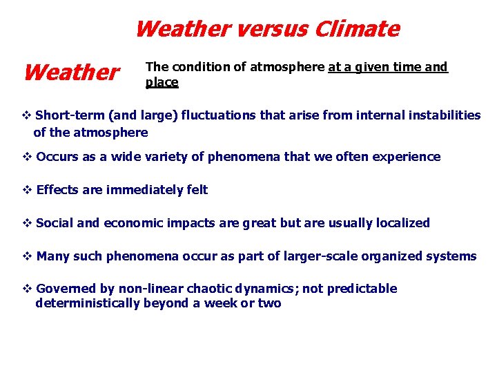 Lecture 2 Weather and Climate Ch 1 p