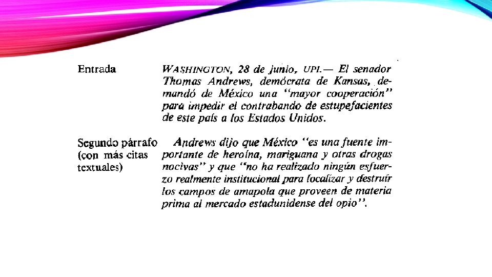 ESTRUCTURA Y CARACTERSTICAS DE LA NOTA INFORMATIVA CARACTERSTICAS