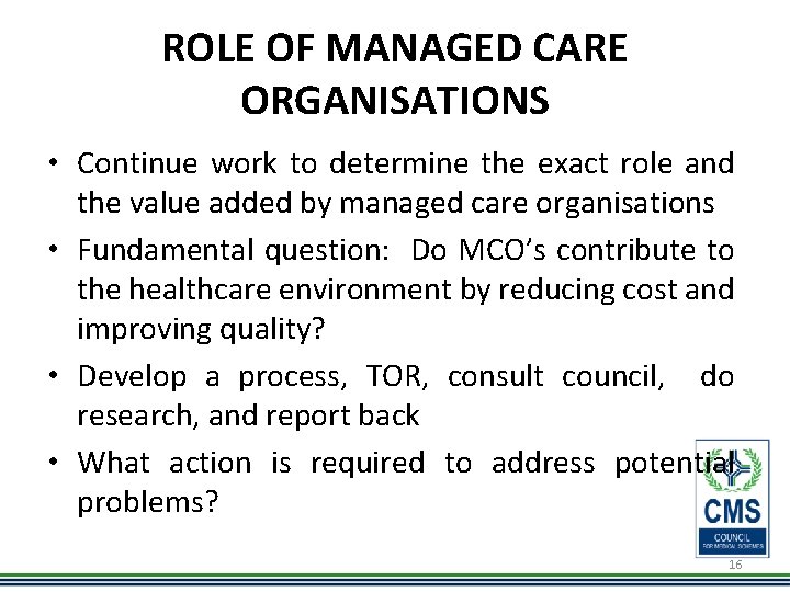 CMS STRATEGIC PLAN ANNUAL PERFORMANCE PLAN AND BUDGET