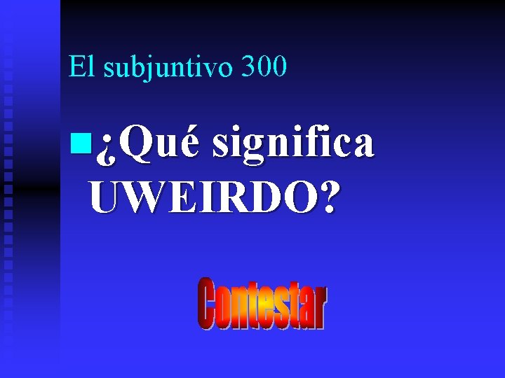 El vocabulario 100 200 300 400 500 El
