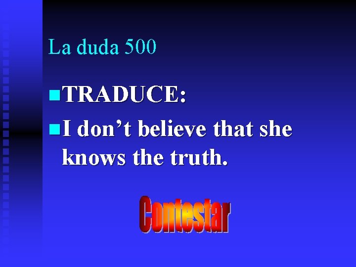 El vocabulario 100 200 300 400 500 El