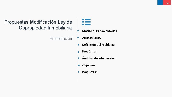 Ministerio de Vivienda y Urbanismo Propuesta Modificacin Ley