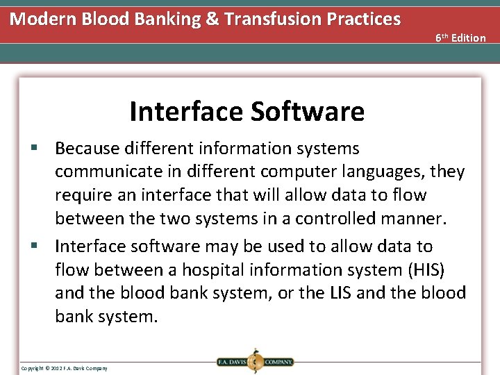 Modern Blood Banking Transfusion Practices Chapter 26 Laboratory