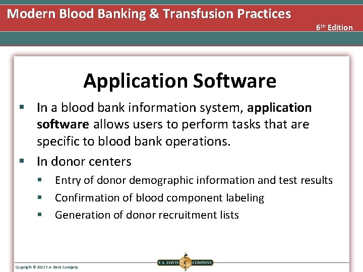 Modern Blood Banking Transfusion Practices Chapter 26 Laboratory