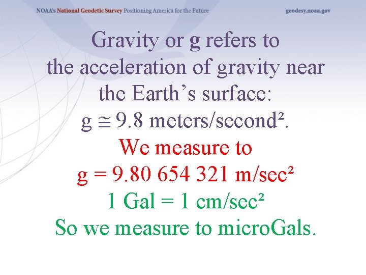 Gravity Monitoring Activities at NGS and an introduction
