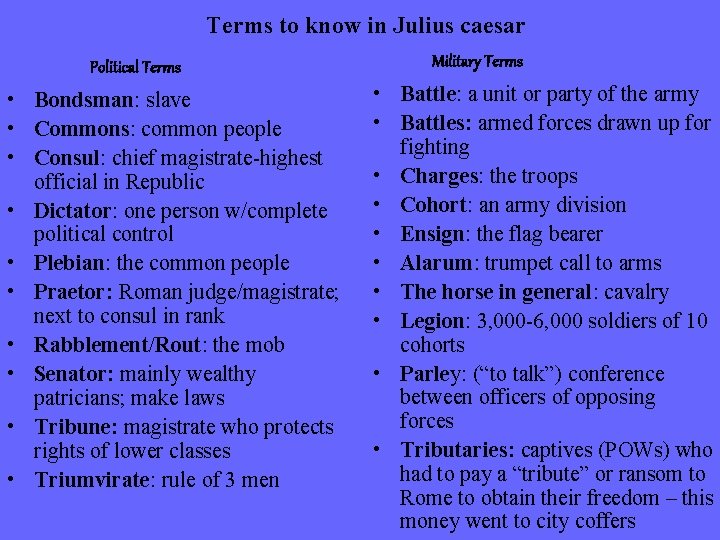 Julius caesar UNDER CAESARS RULE Caesars empire Nervii