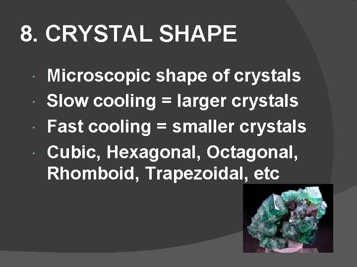 MINERALS AND THEIR PROPERTIES WHAT IS A MINERAL