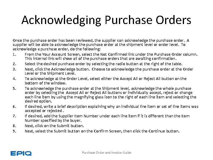 Purchase Order and Invoice Guide Updated December 14