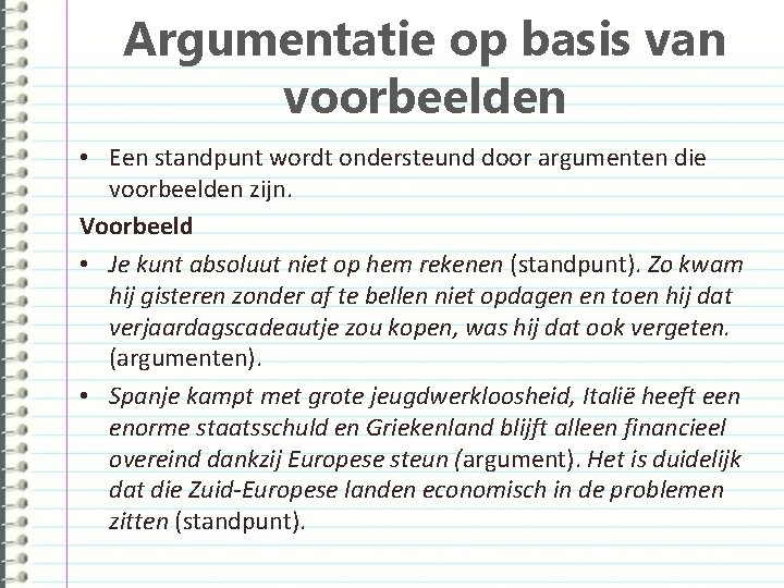H 1 Standpunten en argumenten Paragraaf 1 Standpunten