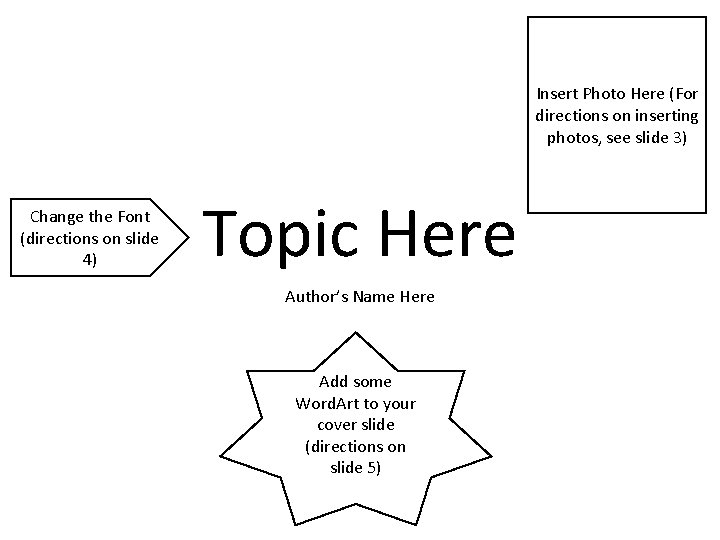 Insert Photo Here For directions on inserting photos